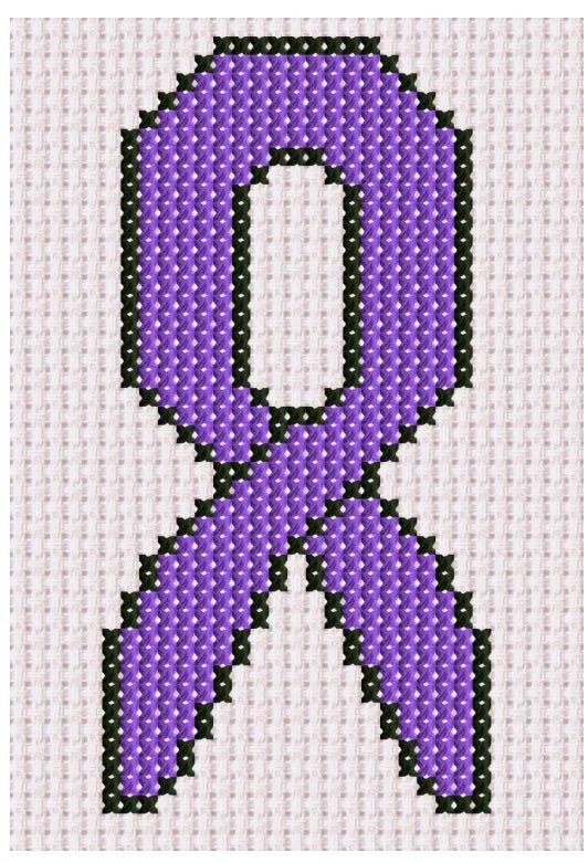 Purple Ribbon-Pattern – Jumpseat Therapy